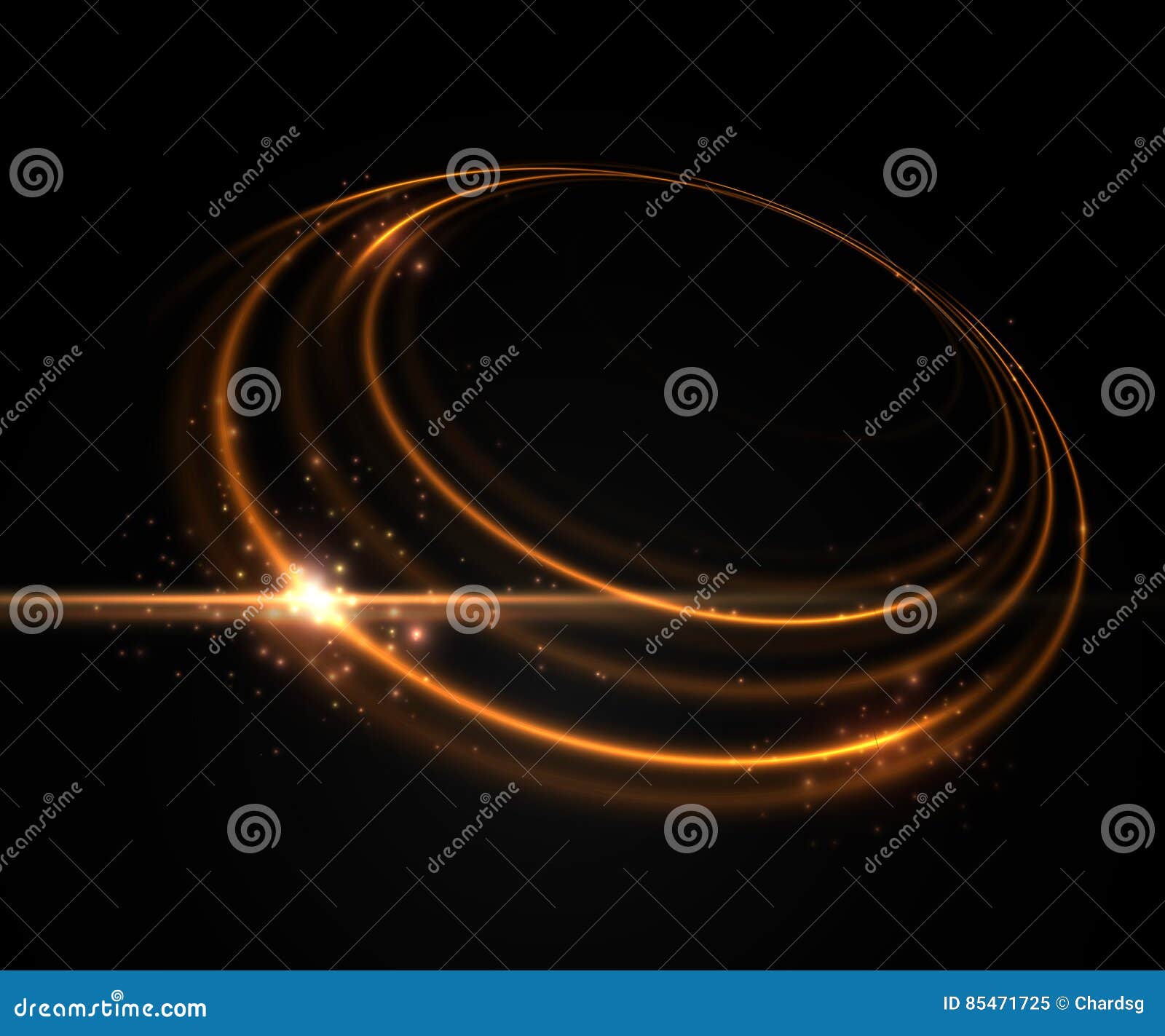 Swirl Light Effect. Vector Element. | CartoonDealer.com #85471539