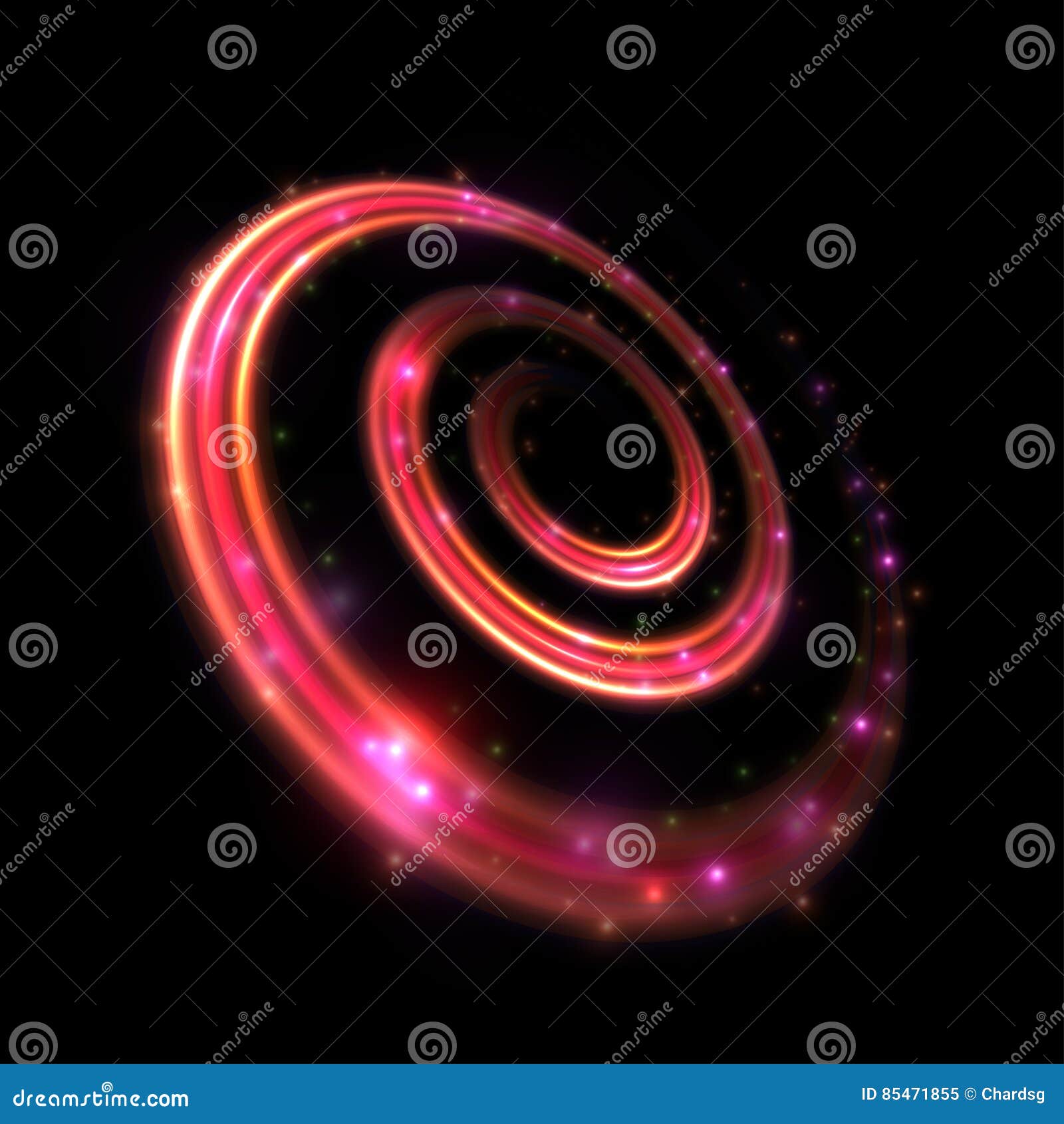 Swirl Light Effect. Vector Element. Stock Vector - Illustration of ...