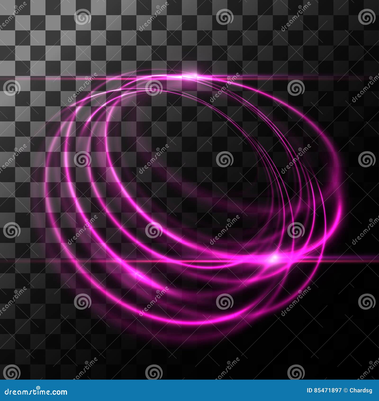 Swirl Light Effect. Vector Element. Stock Vector - Illustration of ...