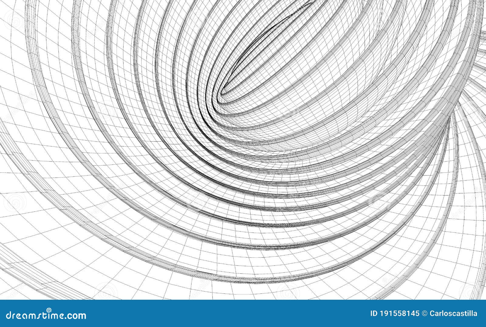 Swirl lines pattern stock illustration. Illustration of futuristic ...