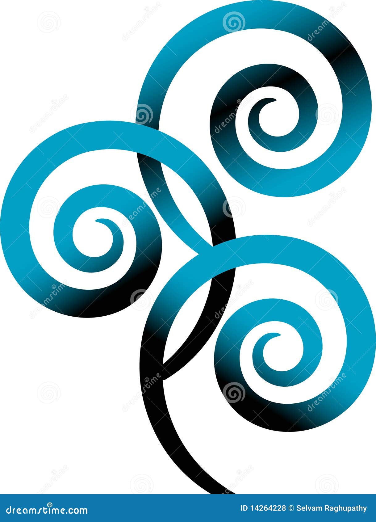 Swirl logo stock vector. Illustration of isolated, swirl - 14264228