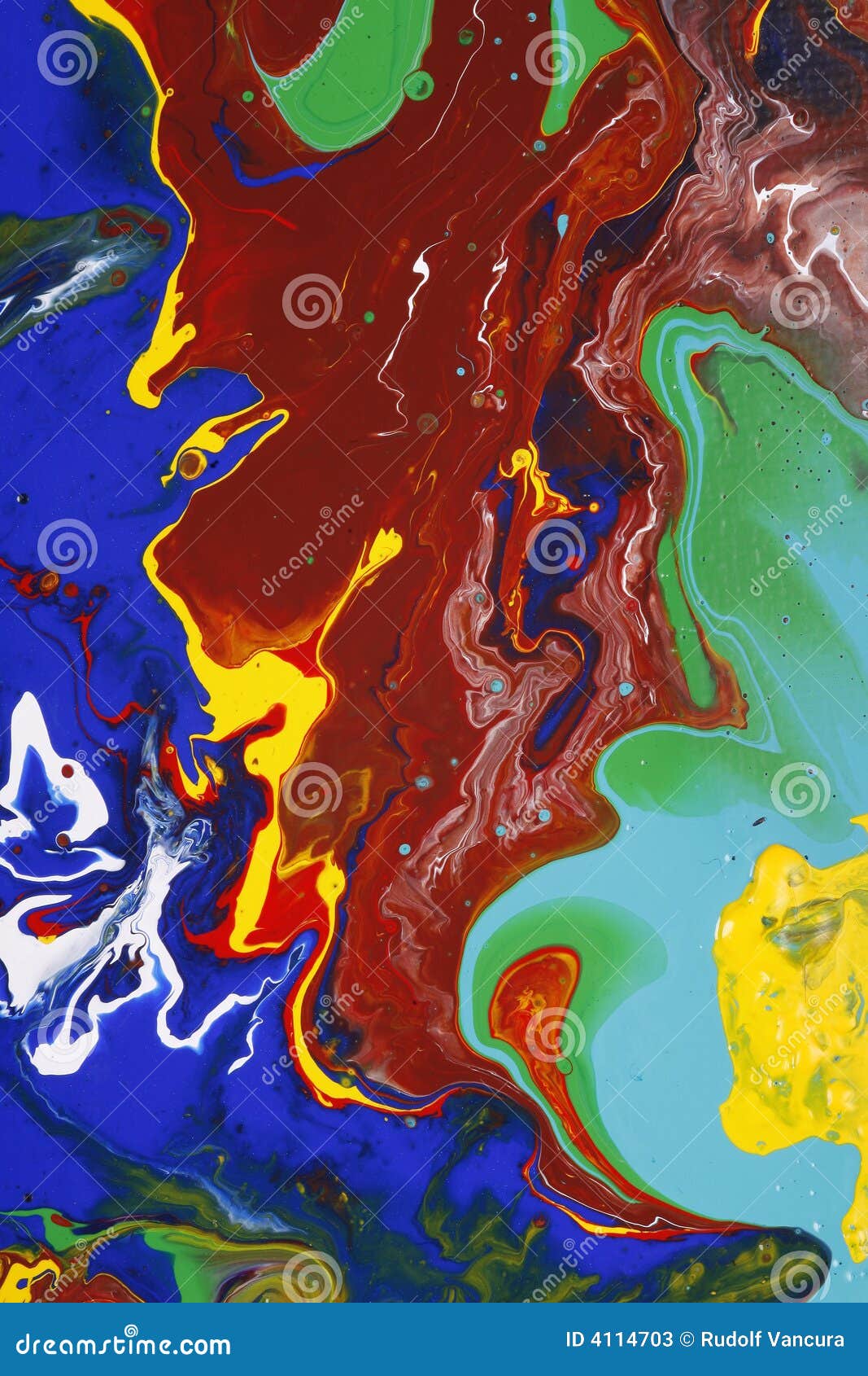 Swirl of paint on canvas stock image. Image of artistic - 4114703