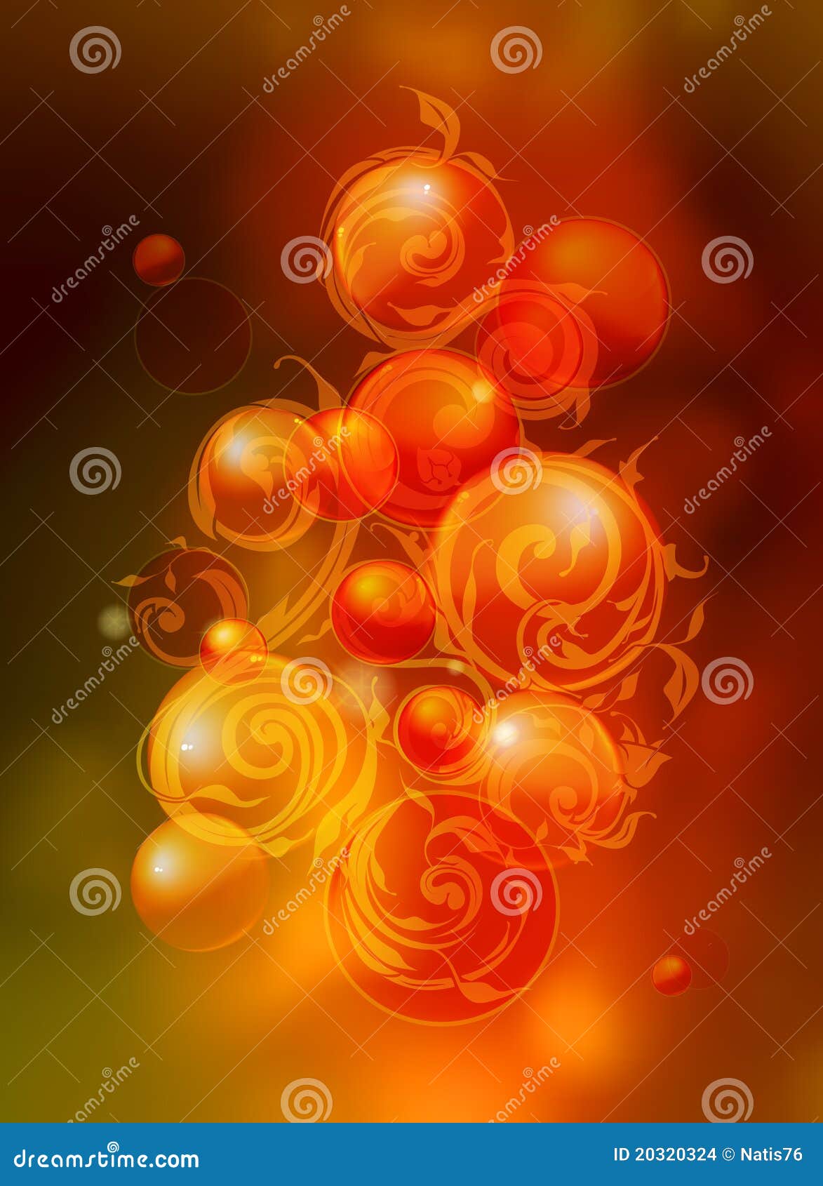 Swirl pattern and bubbles stock vector. Illustration of creative - 20320324