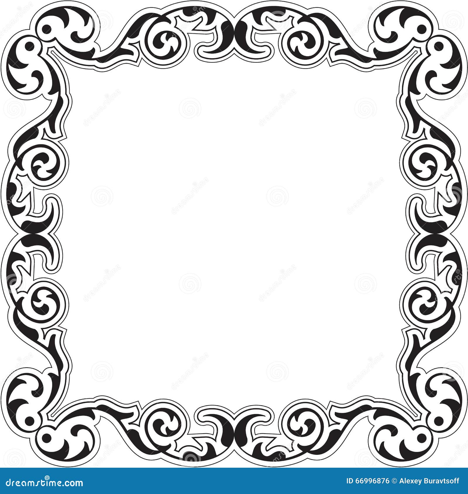 Swirl retro board stock vector. Illustration of renaissance - 66996876