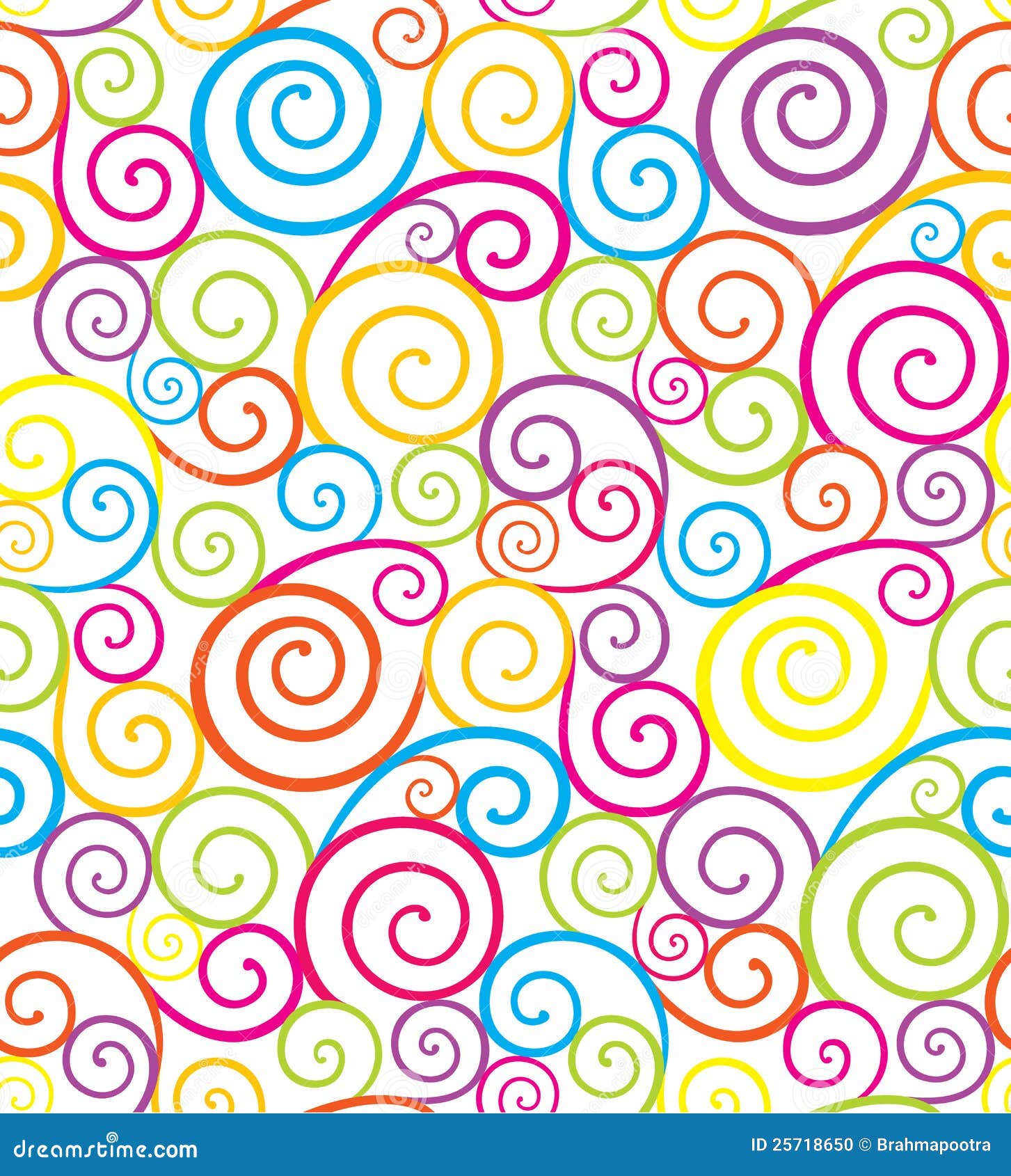 Swirl seamless composition stock vector. Illustration of drawing - 25718650