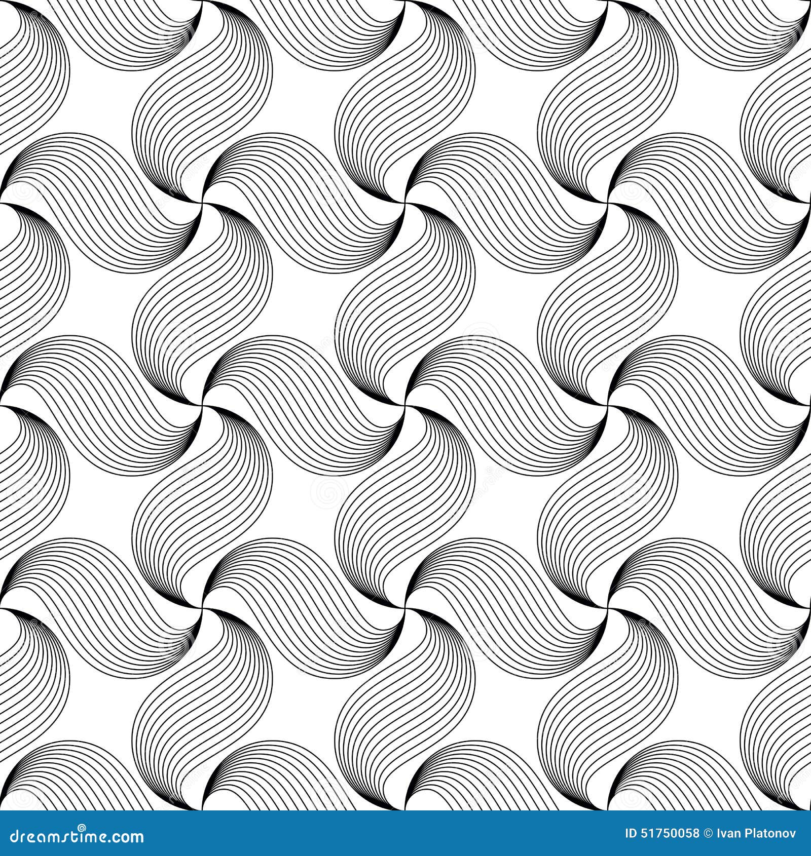 Swirl seamless pattern stock vector. Illustration of seamless - 51750058