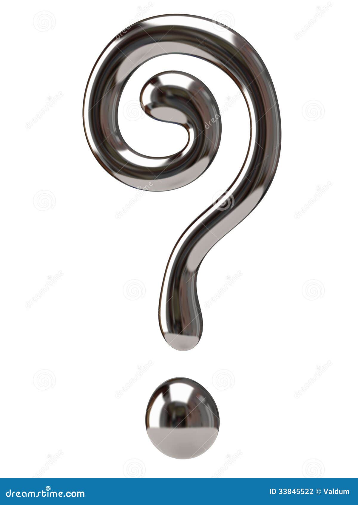 Swirl Silver Question Mark Sign Stock Illustration - Illustration of ...
