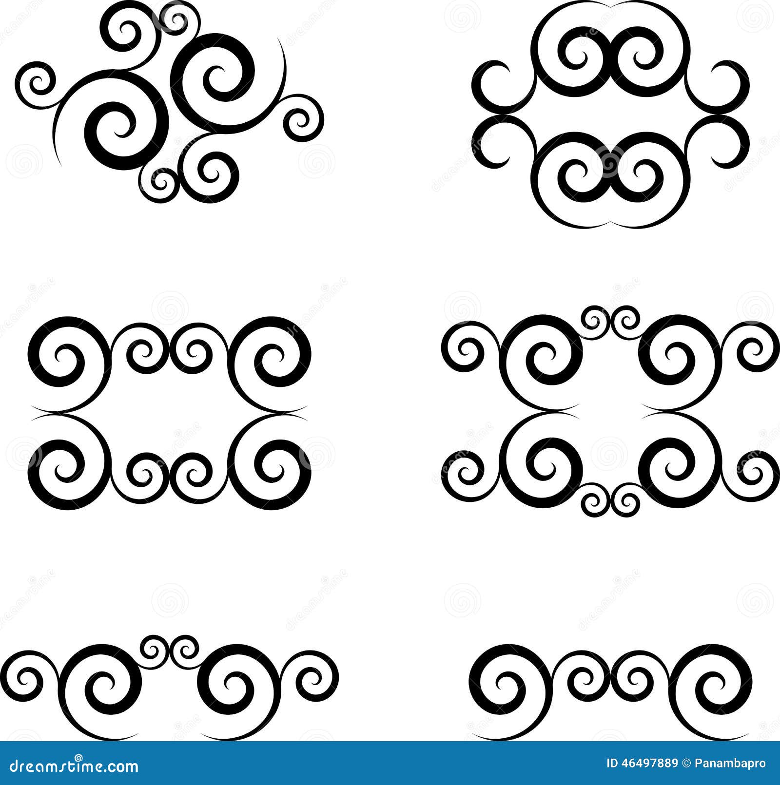 Swirl symbol stock vector. Illustration of organic, ornament - 46497889
