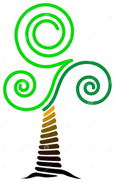 Swirl tree stock vector. Illustration of drawing, swirly - 22433068