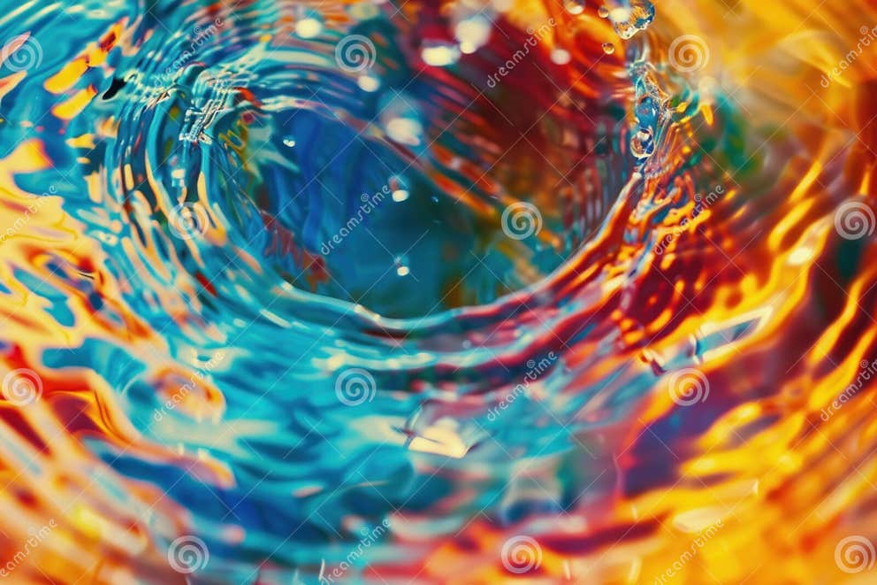 A Swirl of Water with a Hole in the Middle Stock Photo - Image of ...