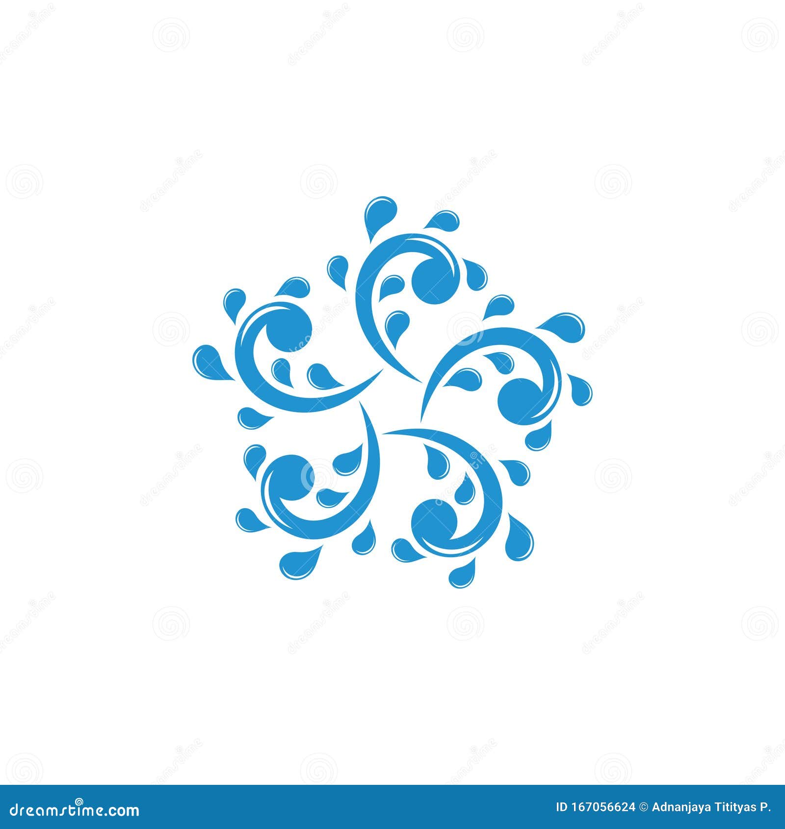Swirl Water Splash Symbol Logo Vector | CartoonDealer.com #166588892