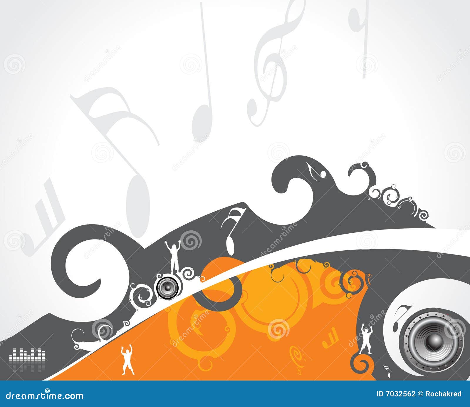 Swirl Wave Abstract Background Stock Vector - Illustration of music ...