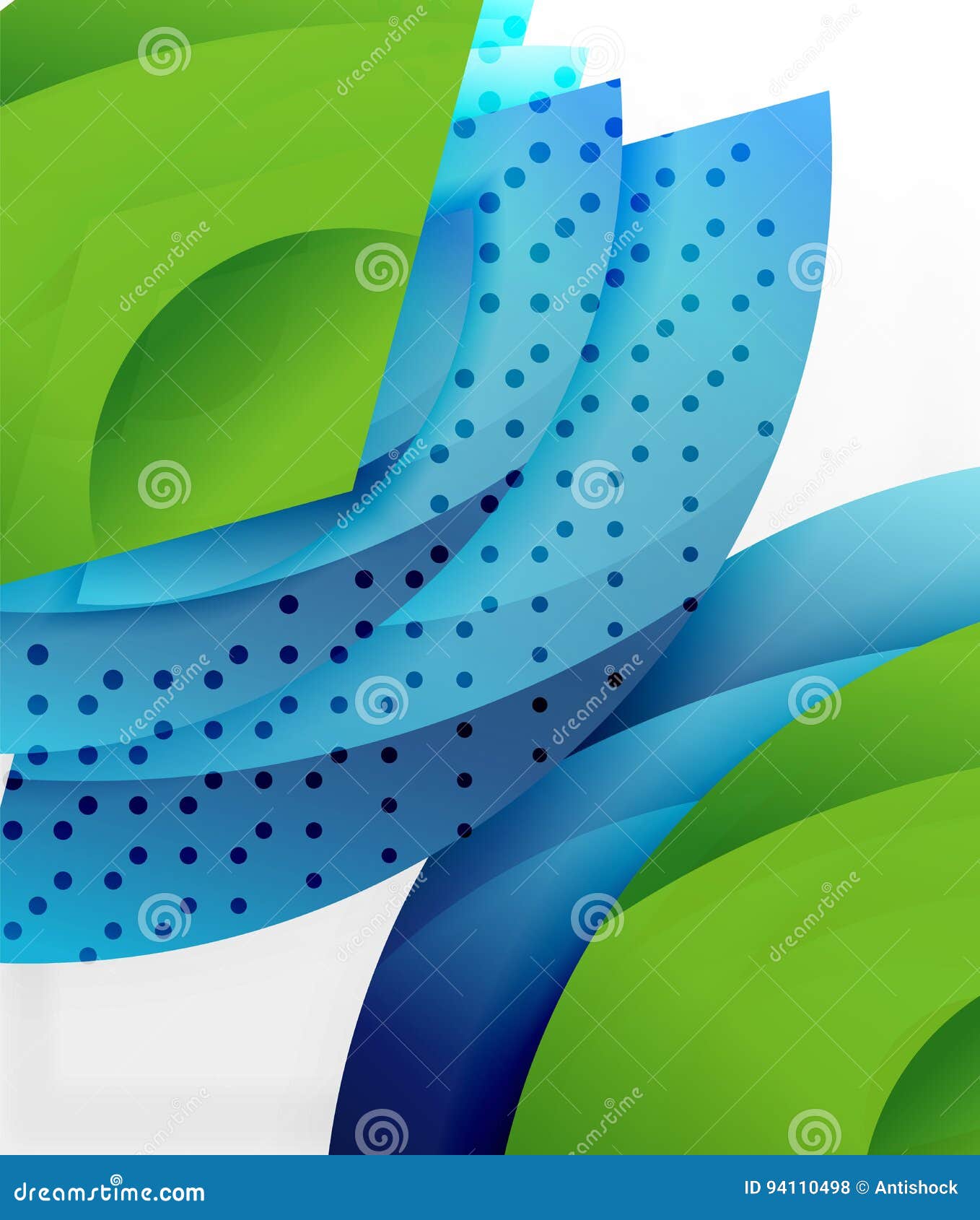 Swirl and Wave 3d Effect Objects, Abstract Template Vector Design Stock ...