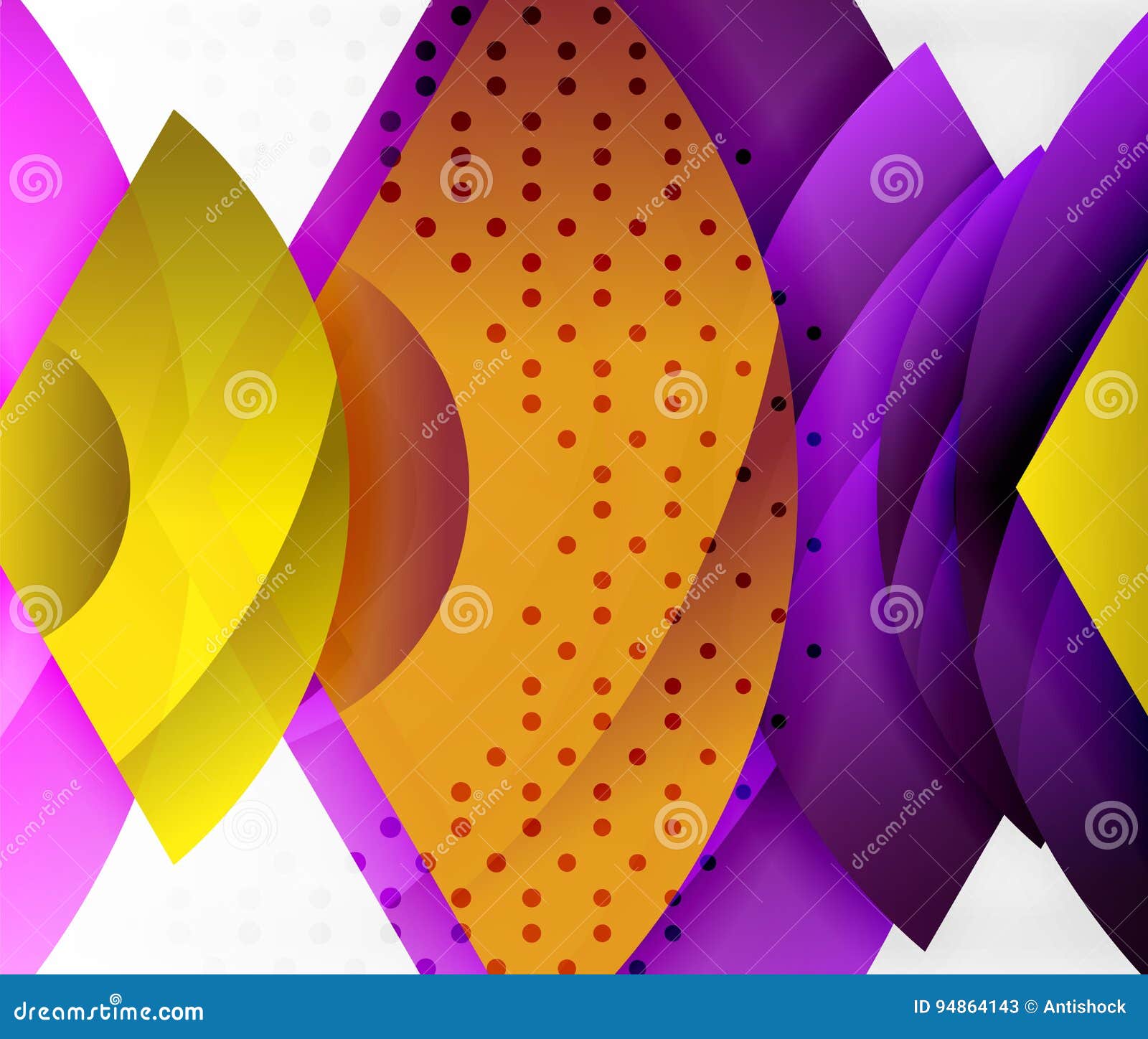 Swirl and Wave 3d Effect Objects, Abstract Template Vector Design Stock ...