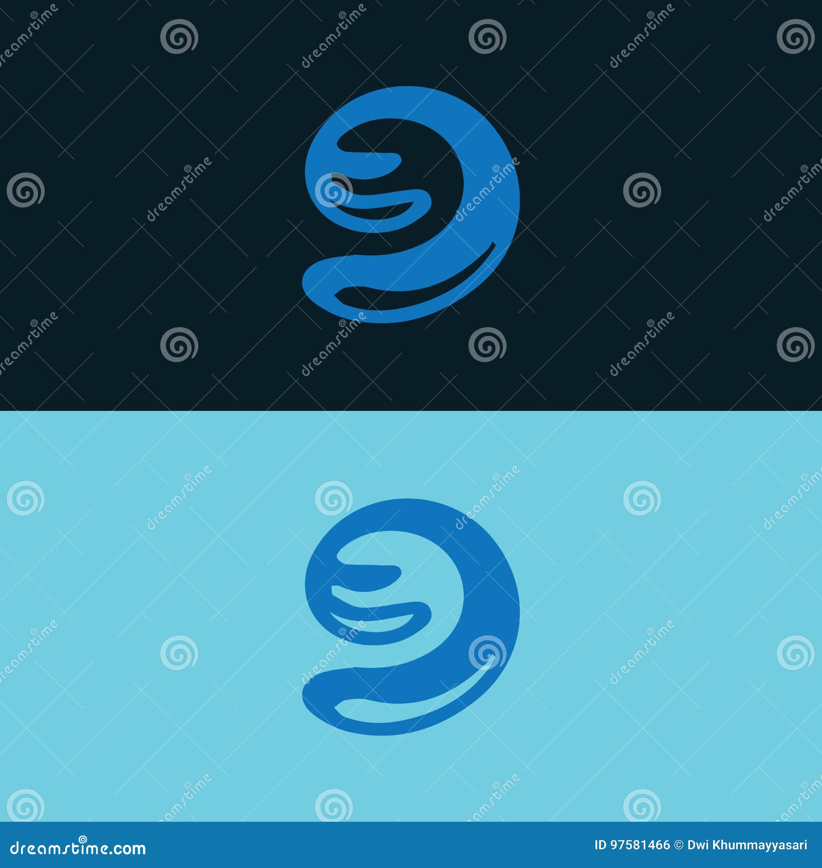Swirl wave logo vector stock vector. Illustration of graphic - 97581466