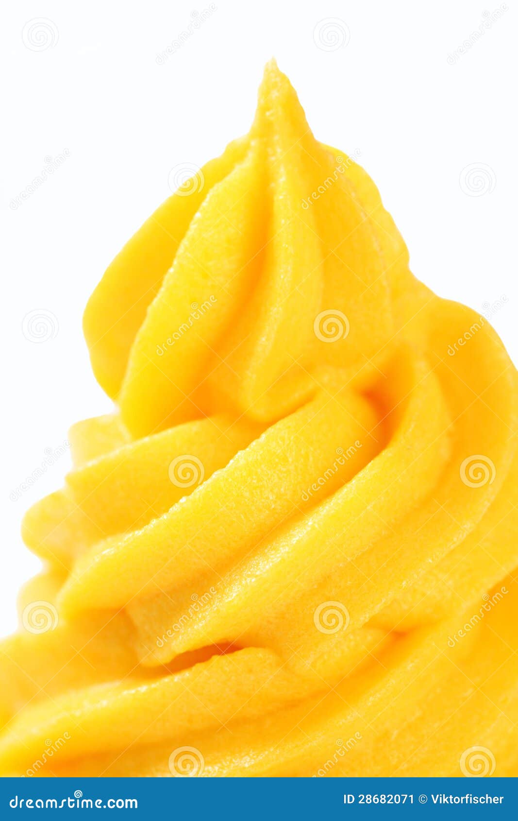 Swirl of yellow cream stock image. Image of pureed, gelato - 28682071