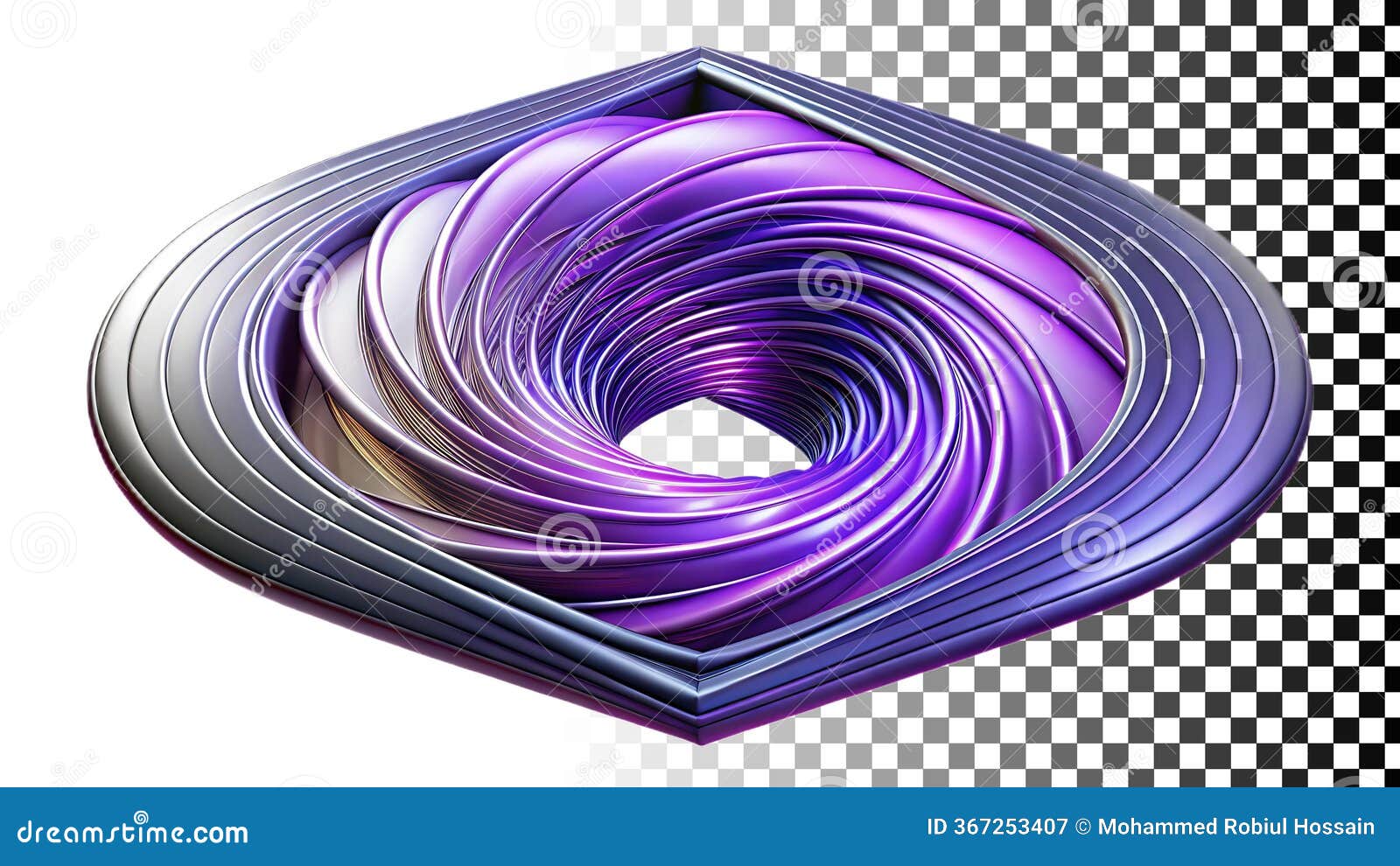 Purple Vortex Design From Curved Lines Cartoon Vector | CartoonDealer ...