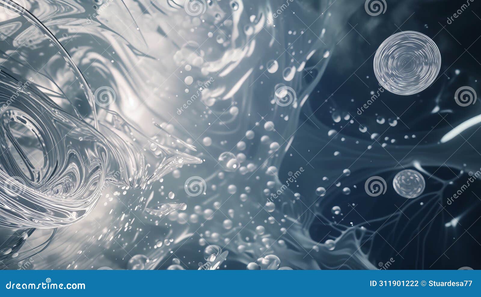 Swirling Abstract Bubble Forms Stock Illustration - Illustration of ...