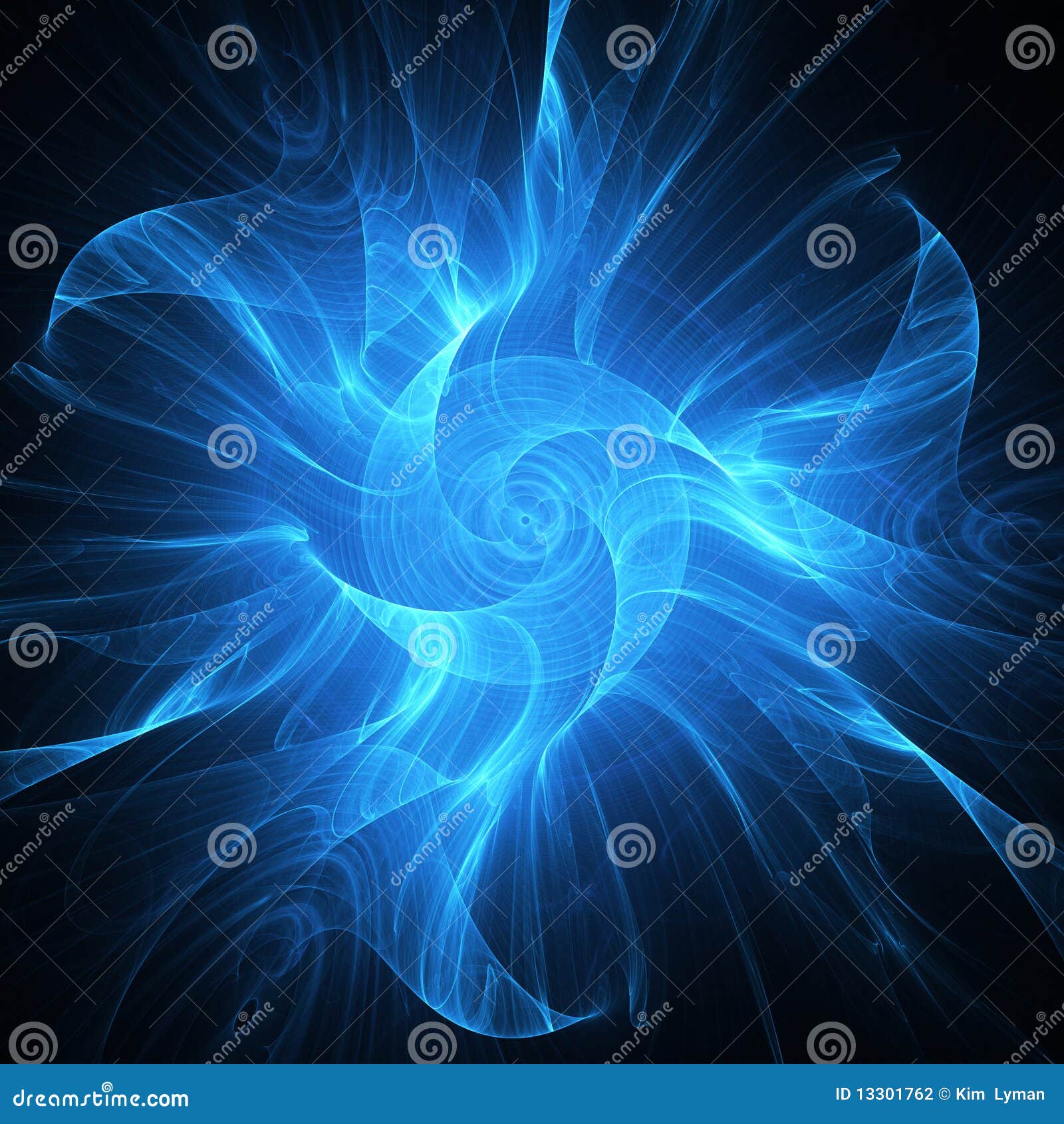 Swirling blue stock illustration. Illustration of shiny - 13301762