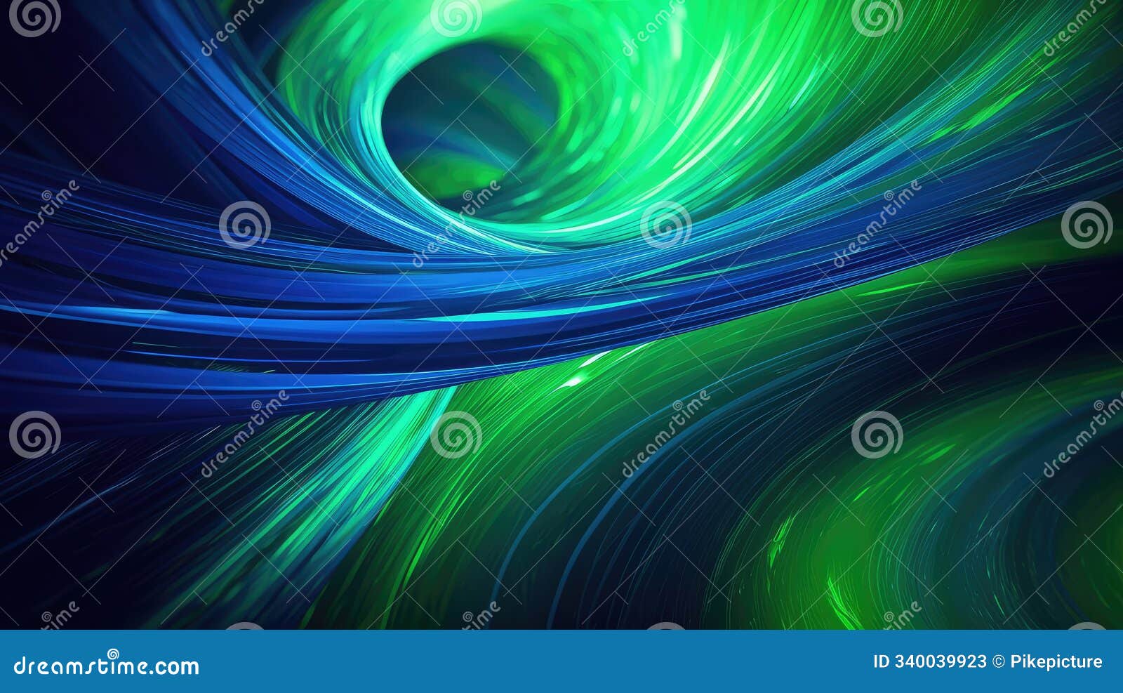 Swirling Blue and Green Lines Stock Illustration - Illustration of blue ...