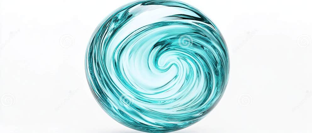 A SWIRLING BLUE ORB on a WHITE BACKGROUND Stock Image - Image of ...