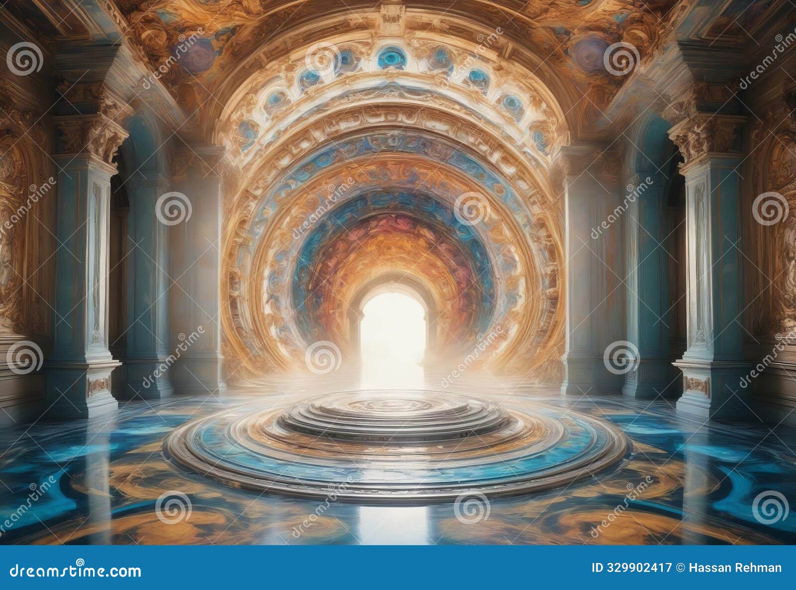 In A Swirling Cacophony Of Ornate Baroque Architecture Stock Image ...