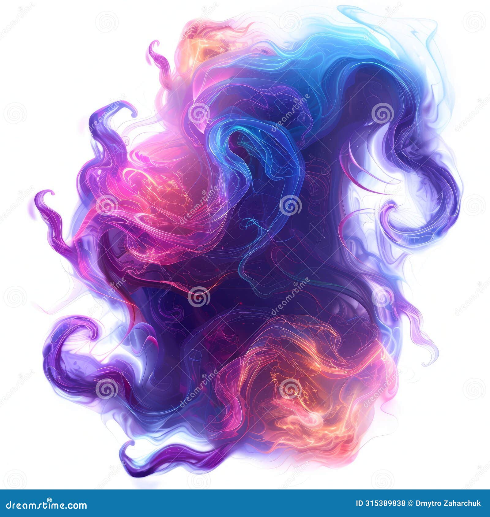 Swirling Clouds of Iridescent Mist, Coalescing into the Form of an ...