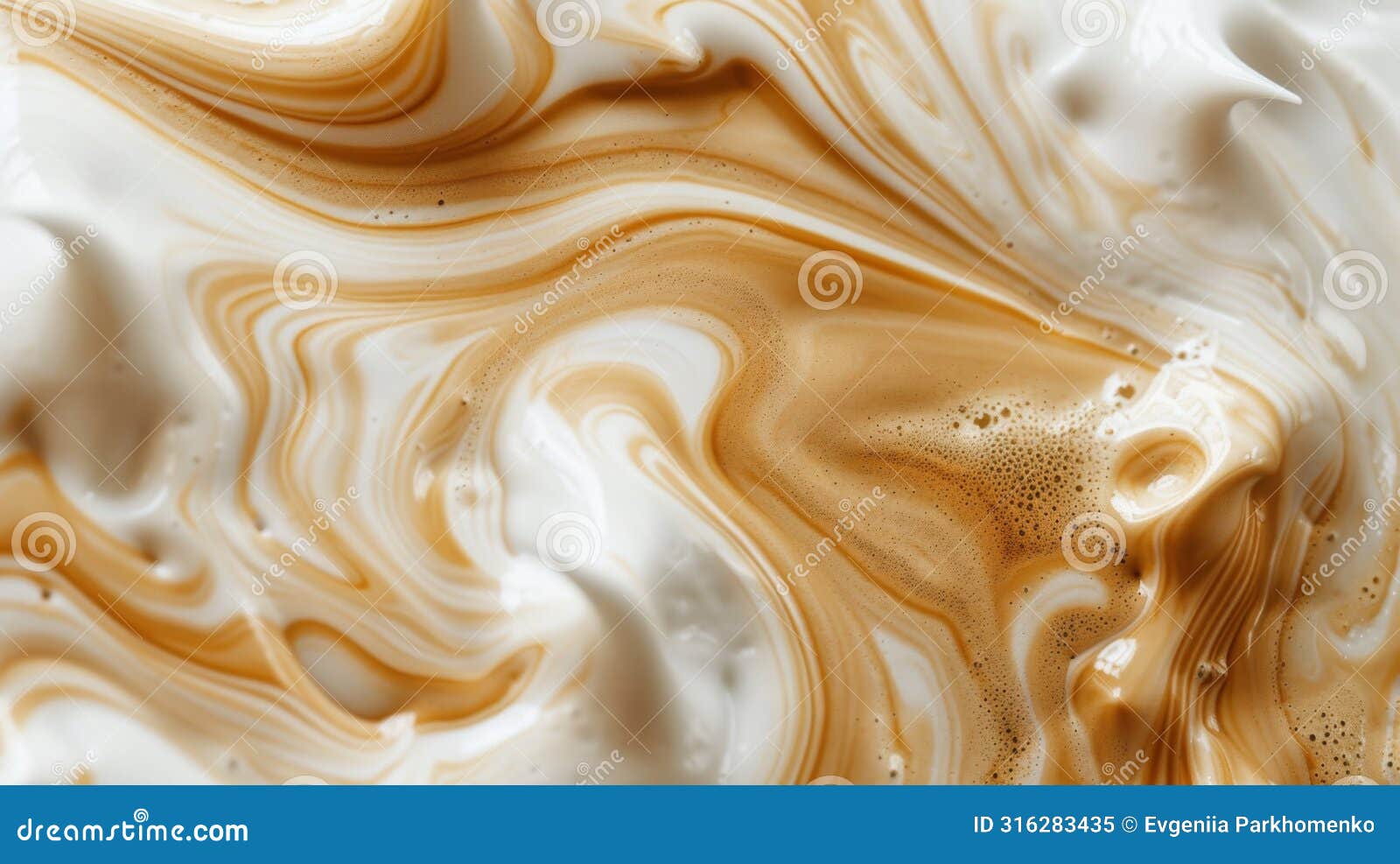 Swirling Coffee Cream Texture - Abstract Caffeine Aroma Background ...