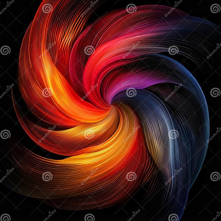 With Swirling Colors and Light Trails, this Design Creates a Dynamic ...