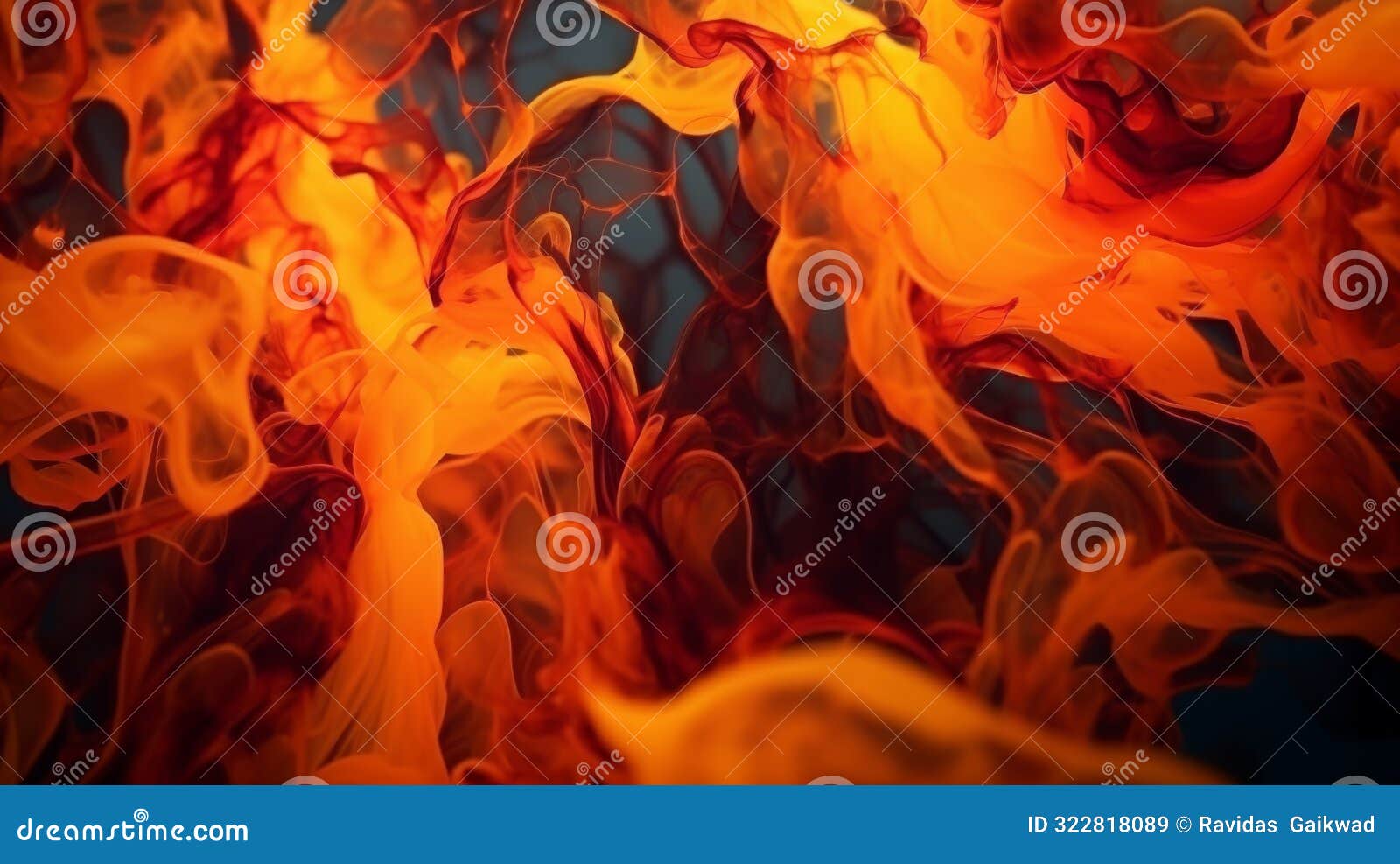 Swirling Designs in Ink Spill Artwork Stock Illustration - Illustration ...