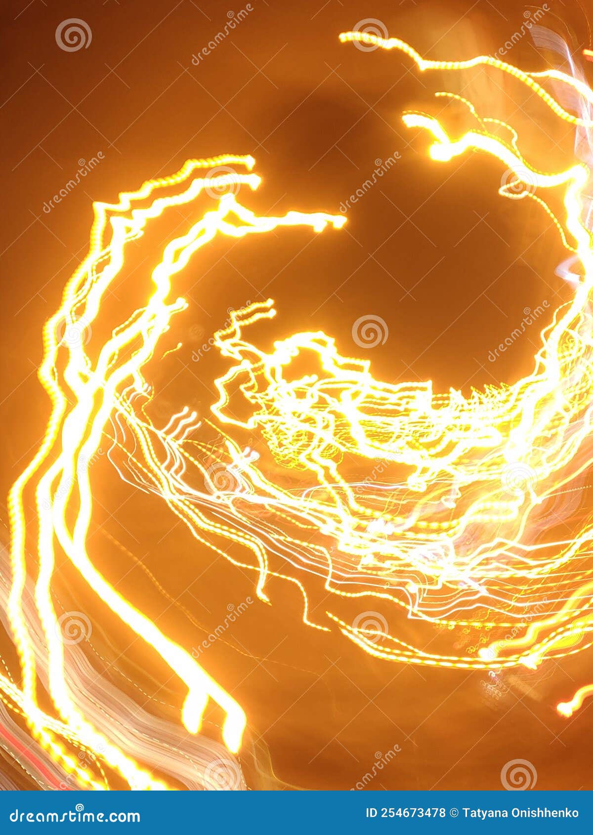 Swirling fiery streaks stock photo. Image of flame, bonfire - 254673478