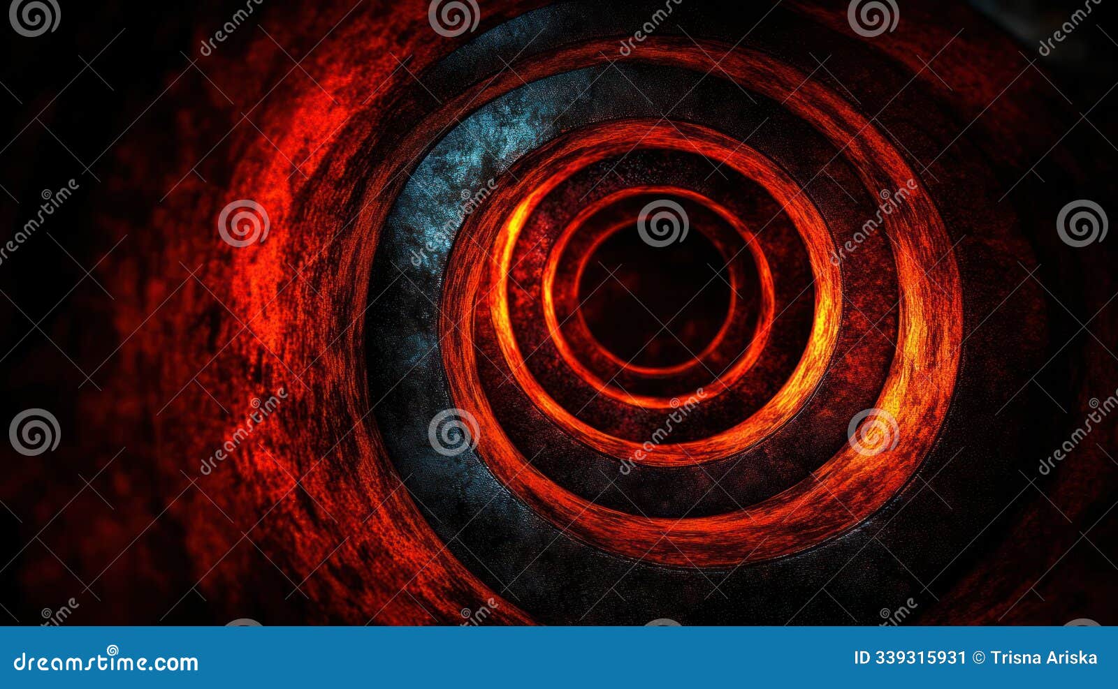 A Swirling, Fiery Vortex with Glowing Red and Dark Textures Creating a ...