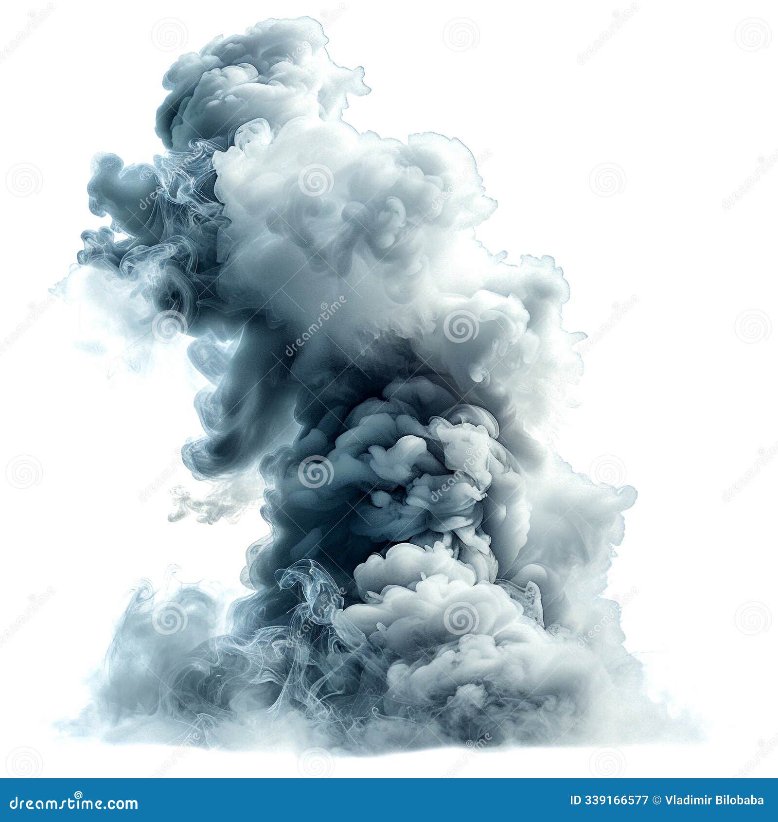 Dramatic Clouds of Smoke Rising Upward in a Mesmerizing Display of ...