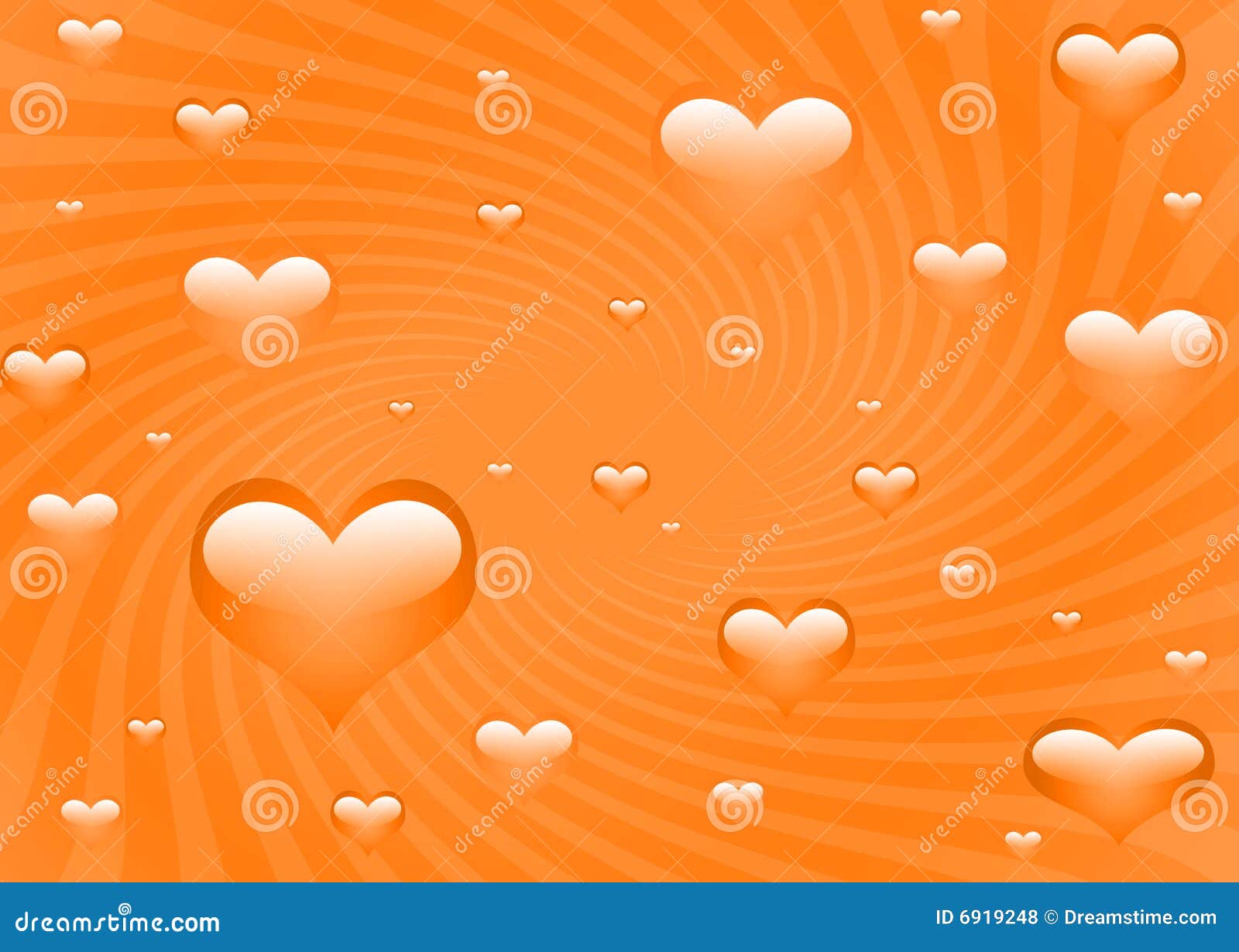 Swirling hearts stock illustration. Illustration of loving - 6919248
