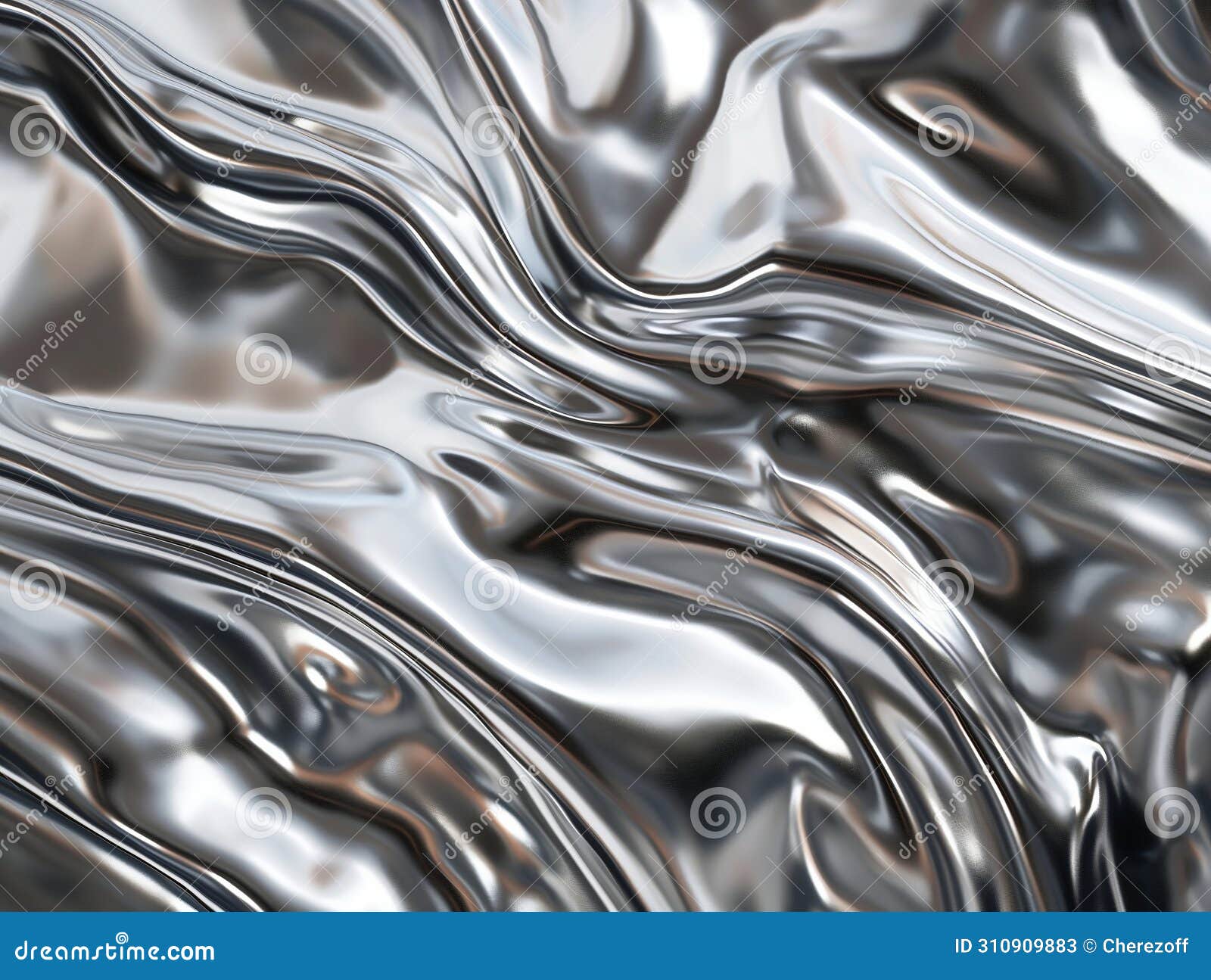 Abstract Silver Fluid Texture Stock Illustration - Illustration of ...