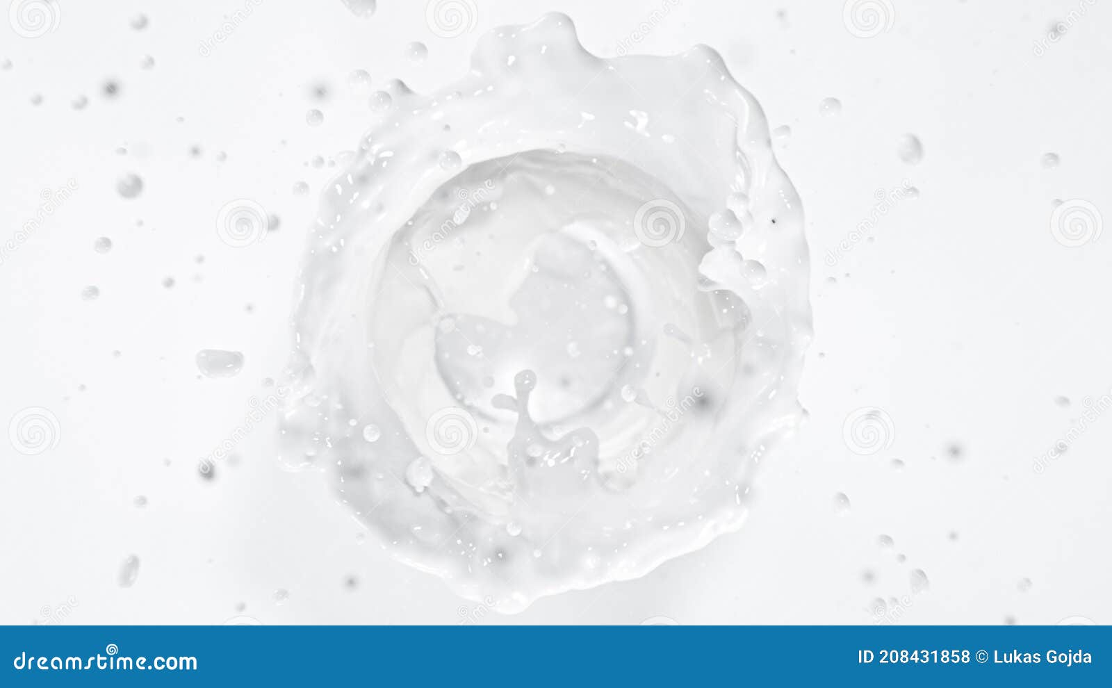 Swirling Milk Splash Isolated Stock Photo - Image of healthy, nutrition ...