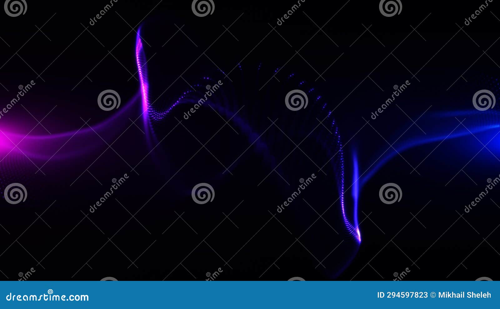 Swirling Motion of a Colored Twisted Ribbon Stock Illustration ...