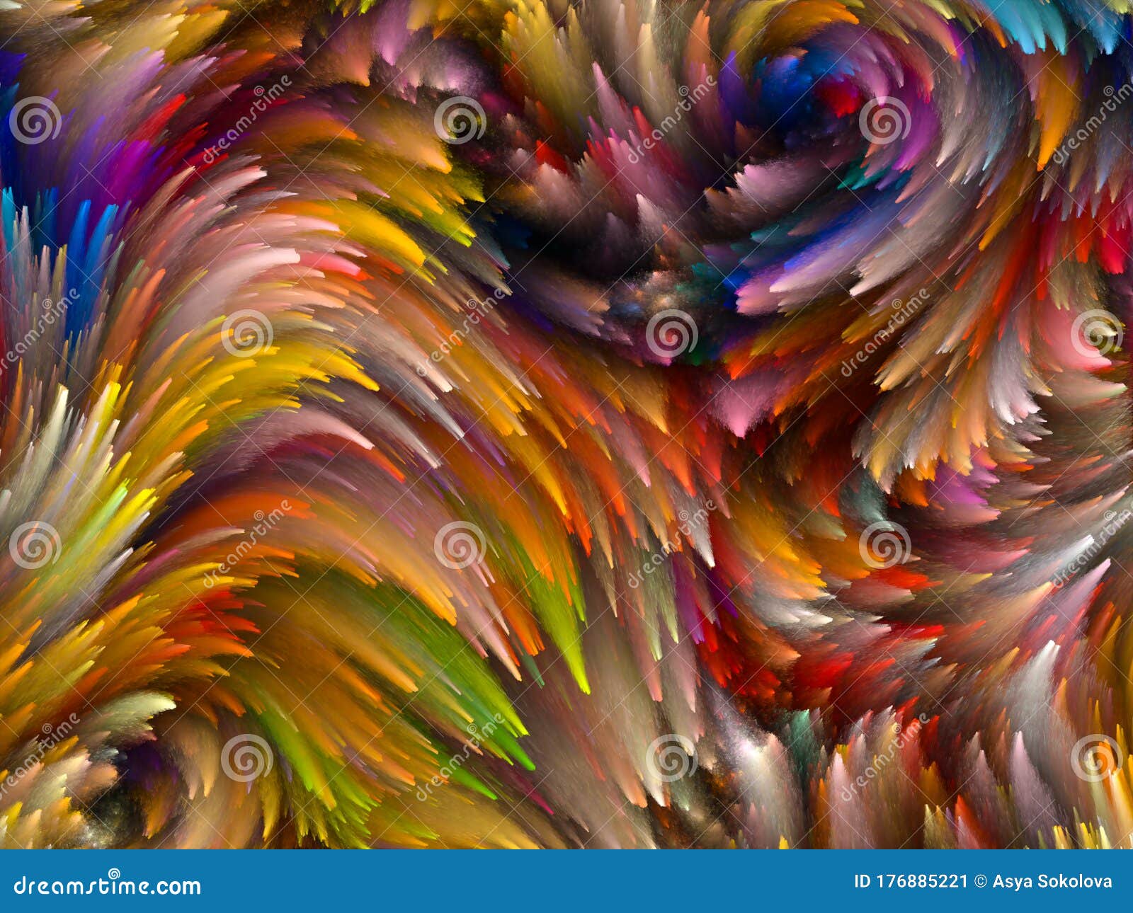 Swirling Paint stock illustration. Illustration of saturated - 176885221