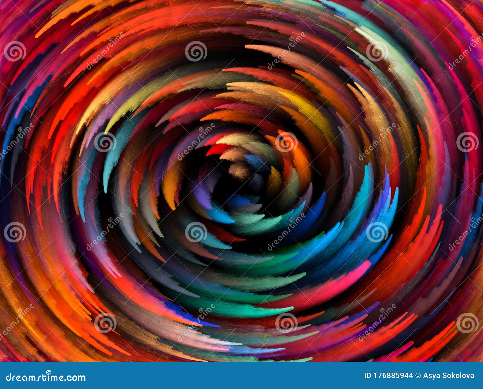 Swirling Paint stock illustration. Illustration of colored - 176885944