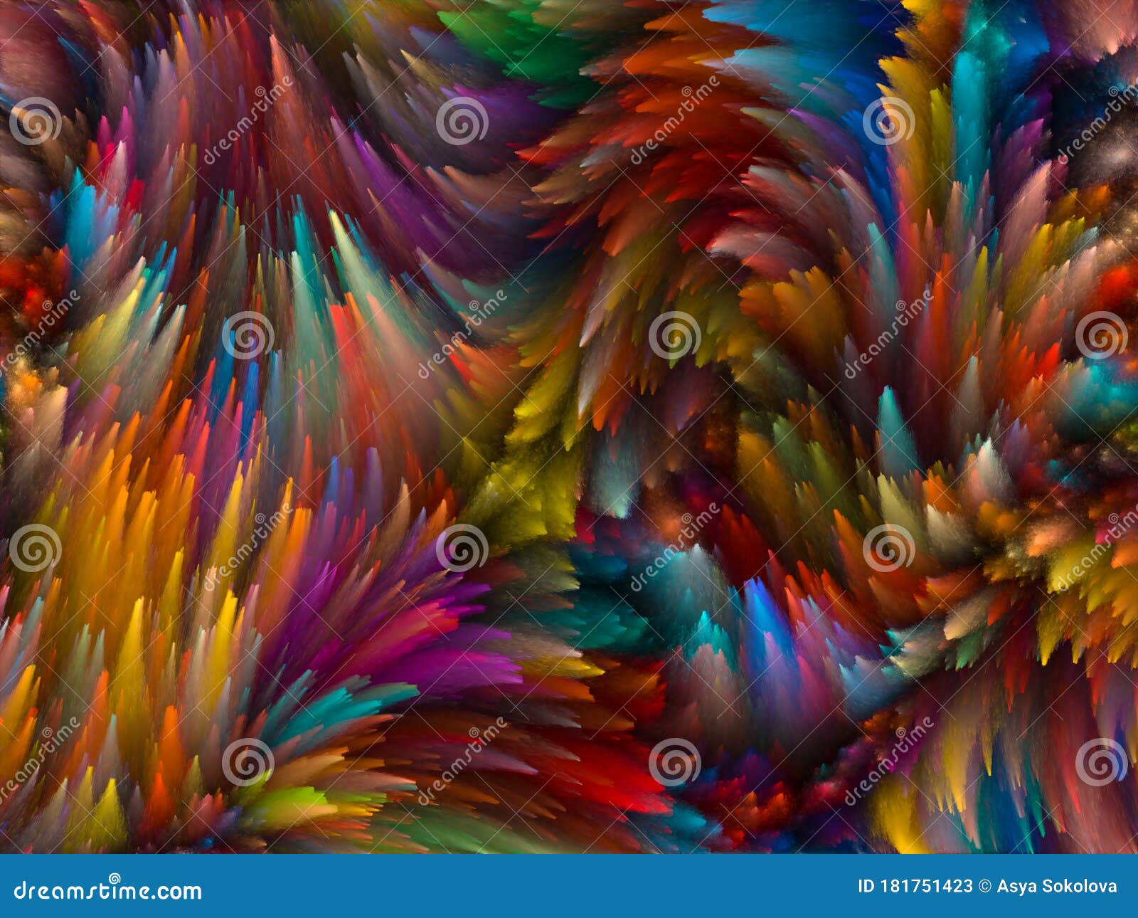 Swirling Paint stock illustration. Illustration of saturated - 181751423