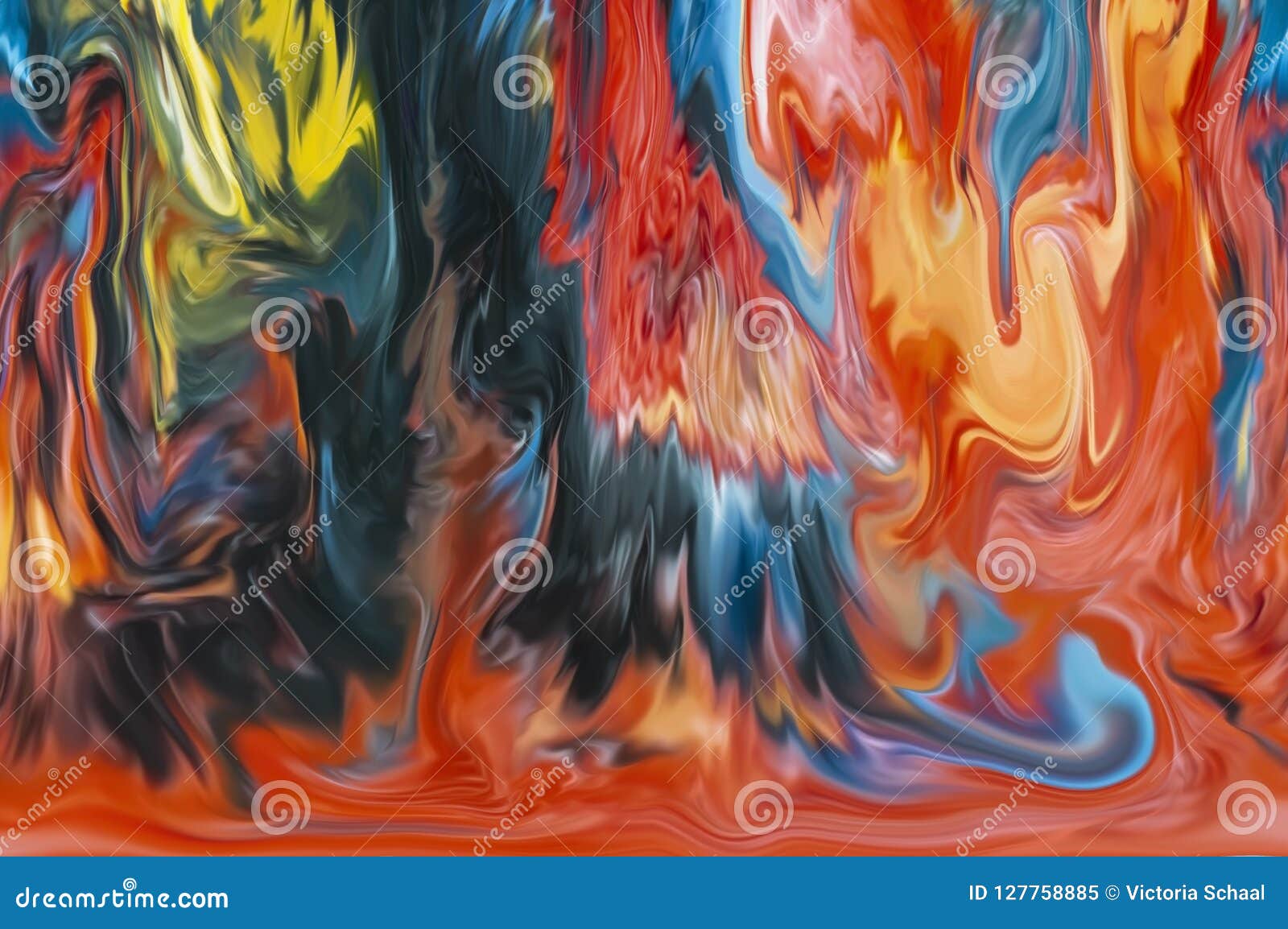 Swirling Paints in Abstraction Stock Illustration - Illustration of ...