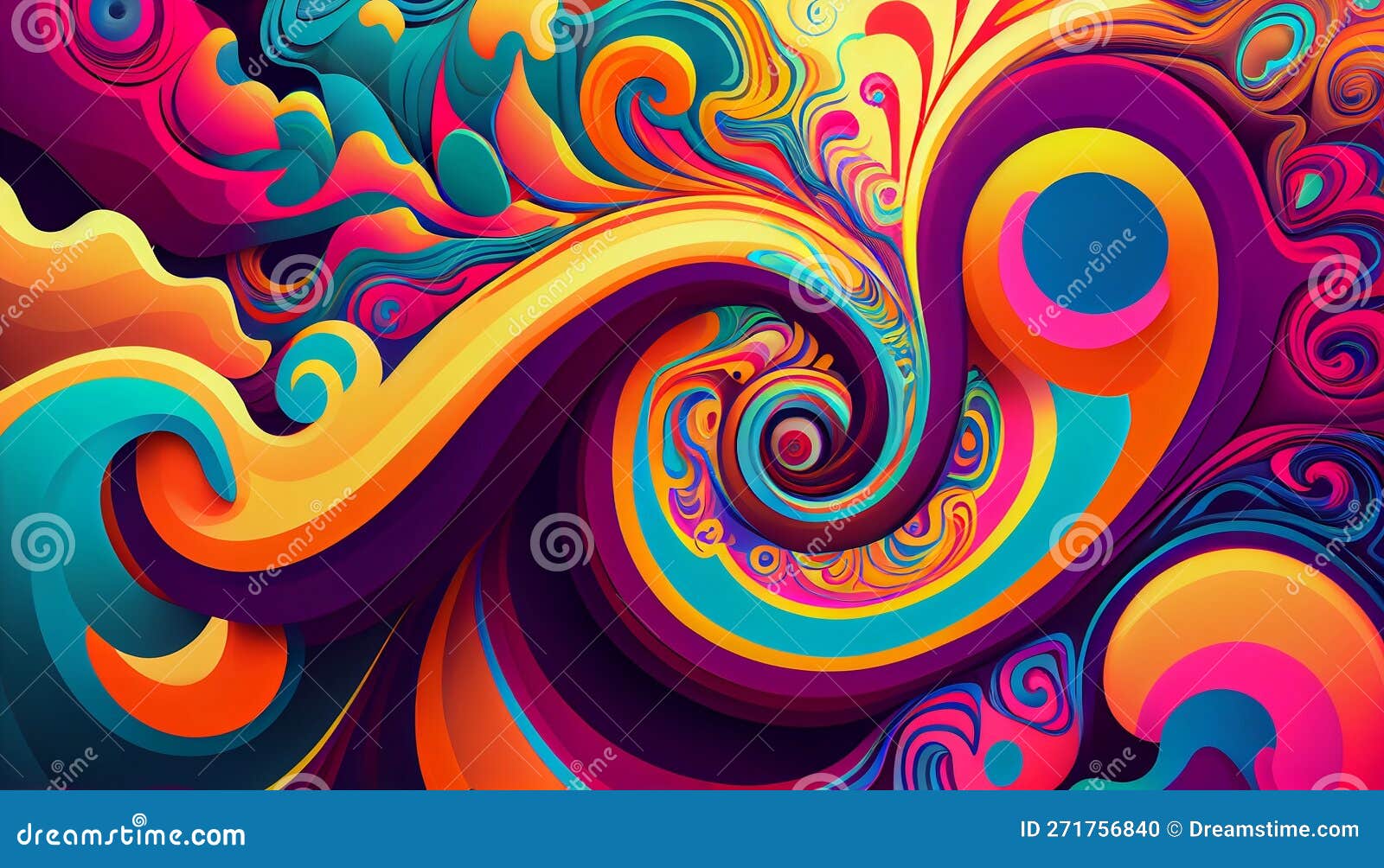Swirling Patterns with a Marbled Texture, Bright and Bold Colors ...