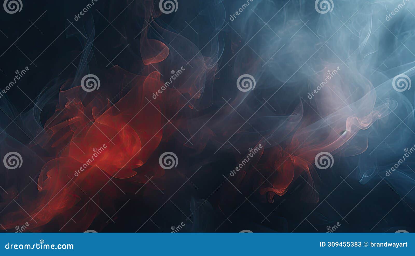 Red and Blue Smoke Texture on Black Background Stock Illustration ...