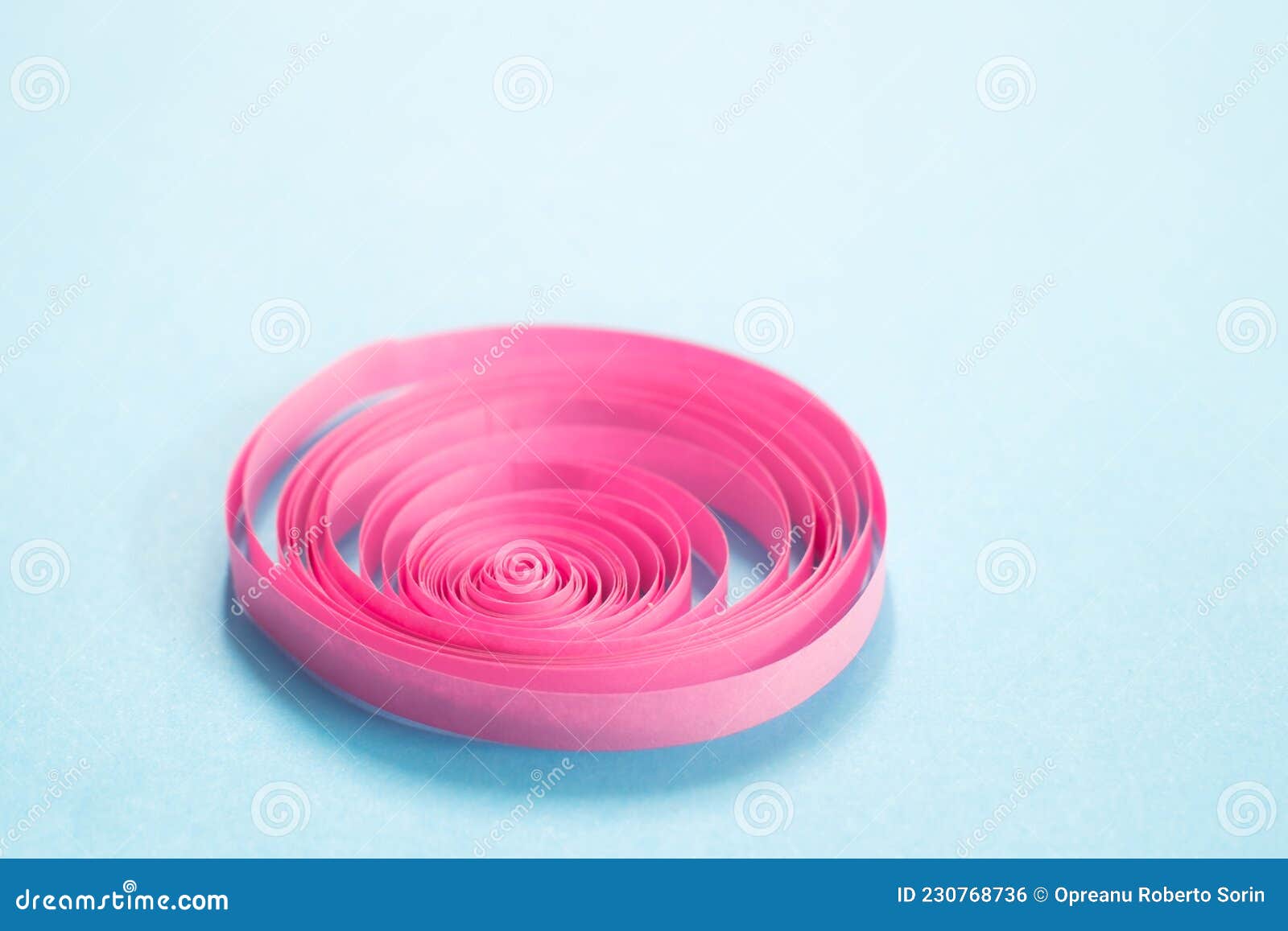 Swirling pink strip paper stock photo. Image of curl - 230768736