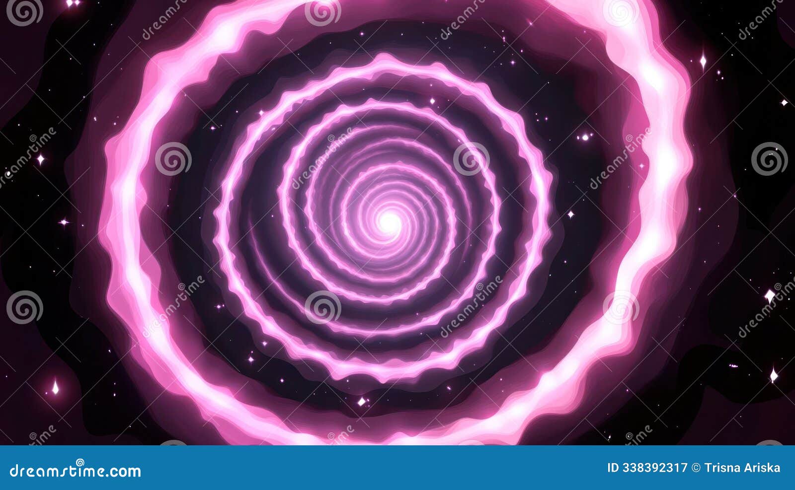 A Swirling Pink Vortex in a Cosmic Background, Evoking Feelings of ...