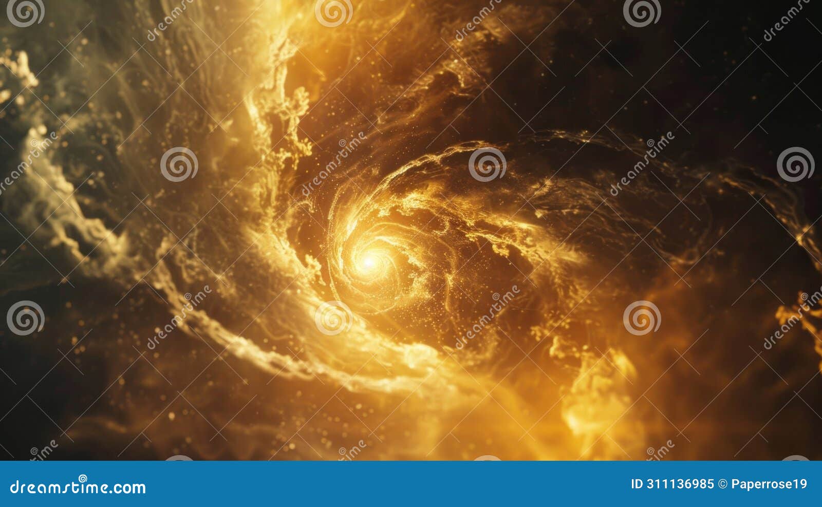 Swirling Powerful Light Energy Stock Illustration - Illustration of ...