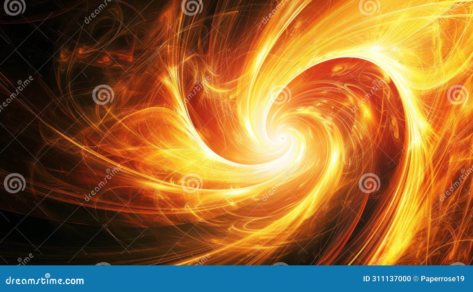 Swirling Powerful Light Energy Stock Illustration - Illustration of ...