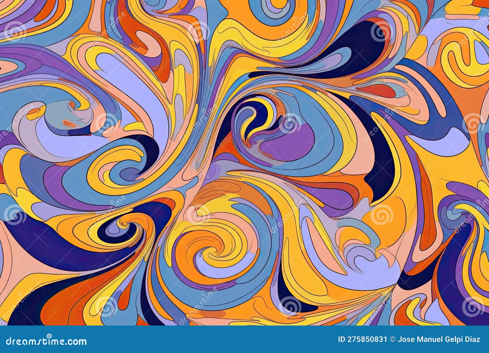 Swirling Psychedelic Pattern, Retro Wave Wallpaper, Fluid Groovy ...