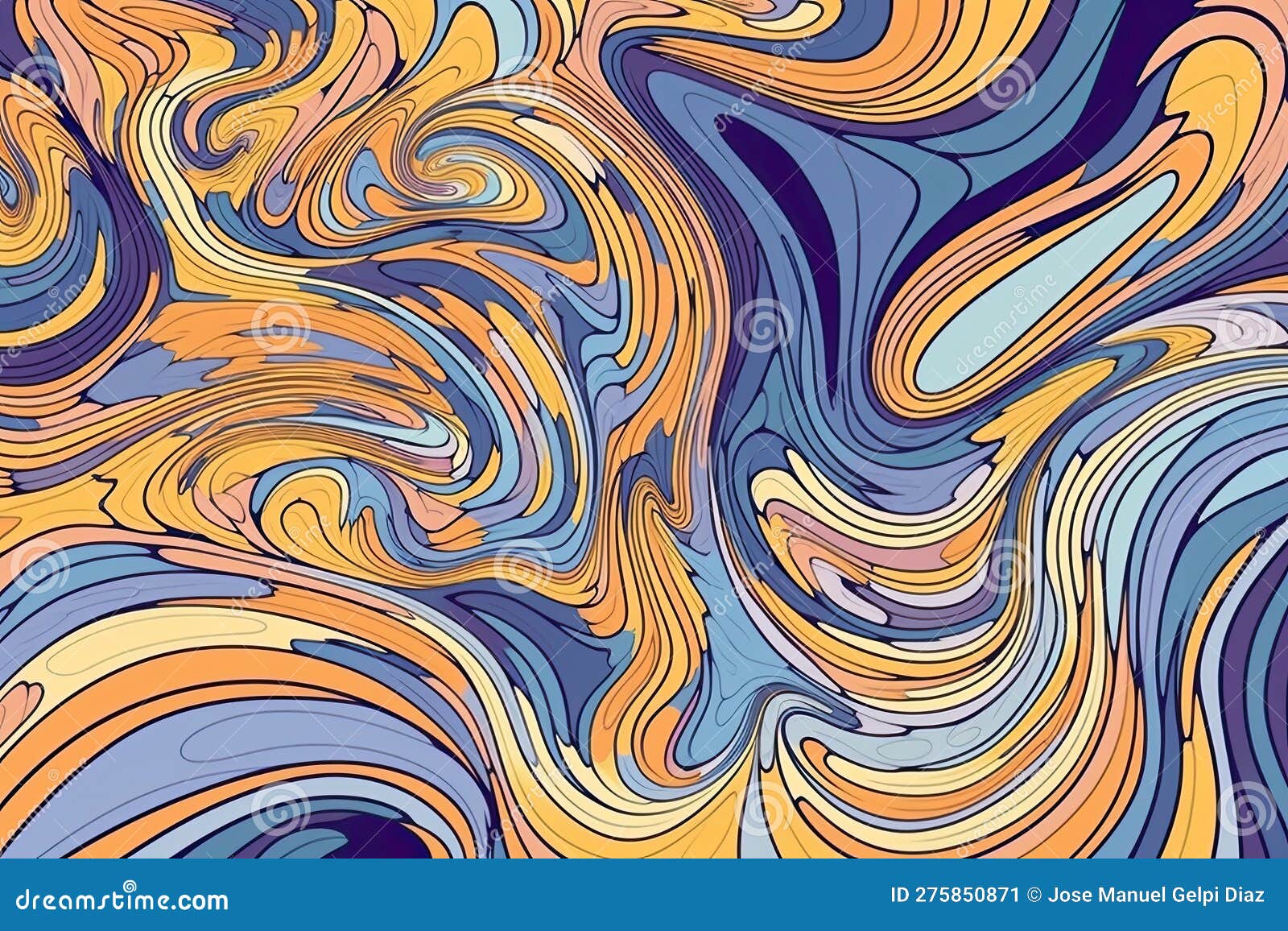 Swirling Psychedelic Pattern, Retro Wave Wallpaper, Fluid Groovy ...