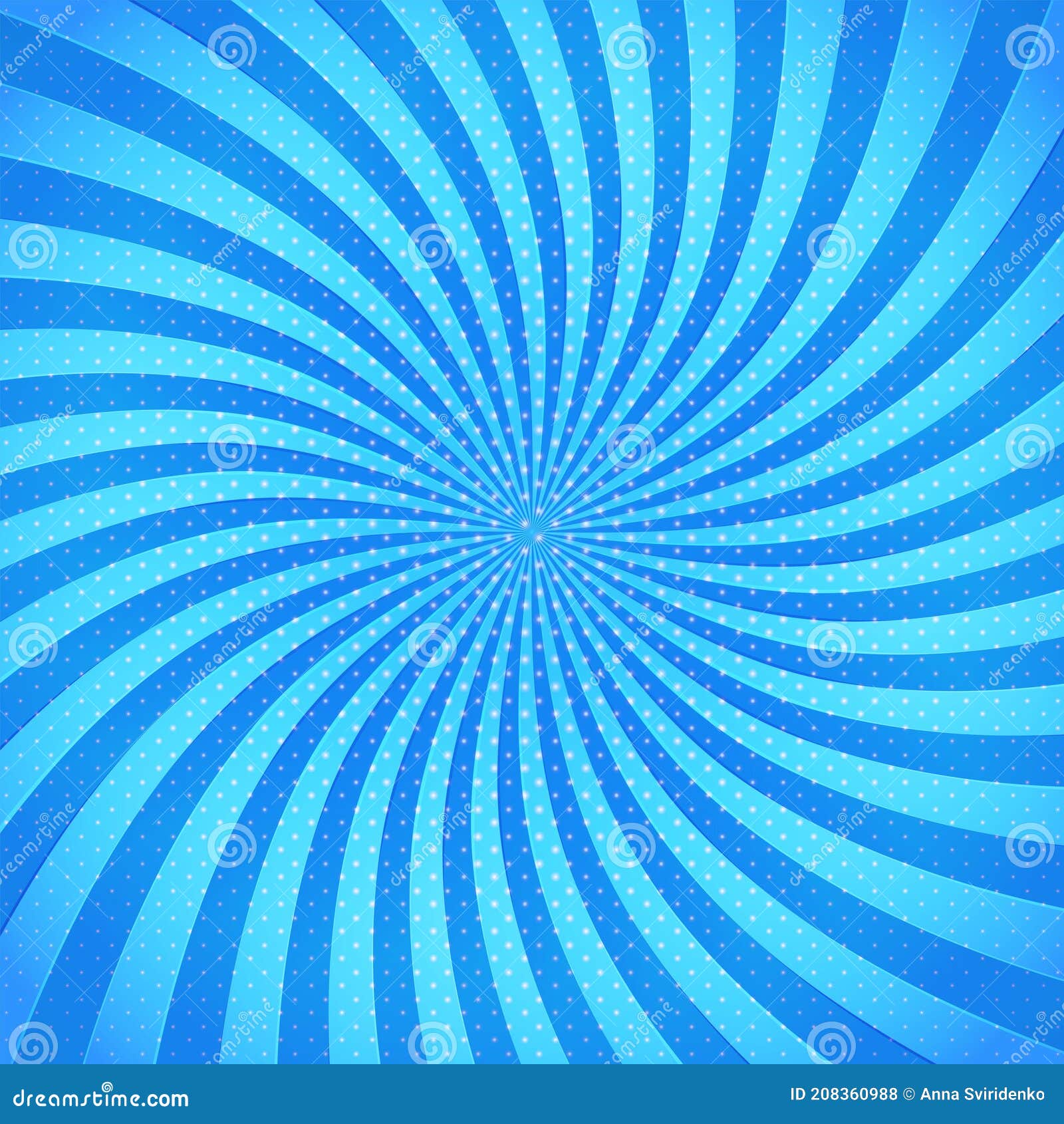 Swirling Radial Background Helix Rotation Rays with Dots Stock ...